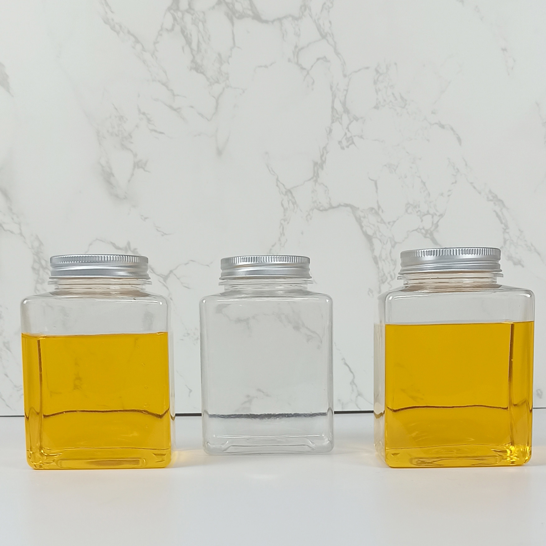 500ml PET Clear Plastic Containers with Caps